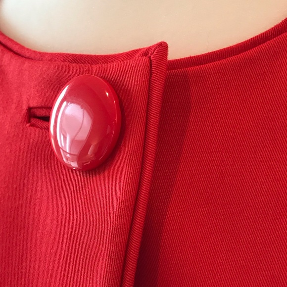 kate spade | Jackets & Coats | Kate Spade Trench Red Button Raincoat ...